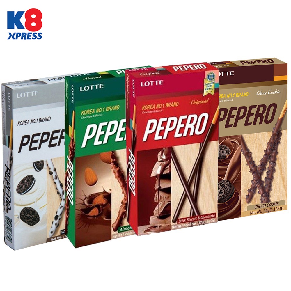 Lotte Pepero Original Almond Choco Cookie White Cookie 32g