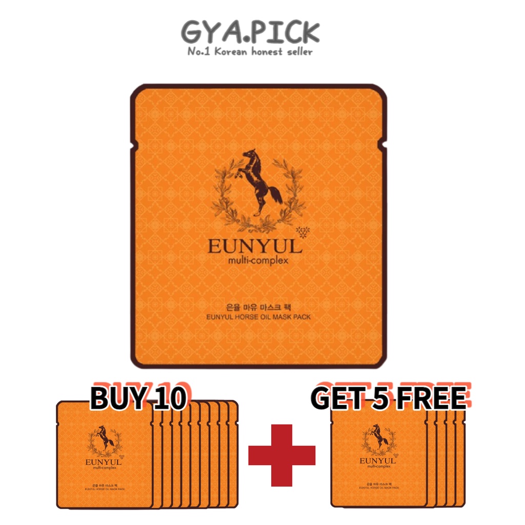 [Ready Stock][1EA][10+5] EUNYUL multi-complex Horse Oil Korean Sheet Mask Pack | Shopee Malaysia