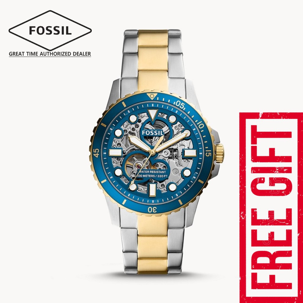 Fossil Watch ME3191 FB-01 Automatic Two-Tone Stainless Steel Gent's ...