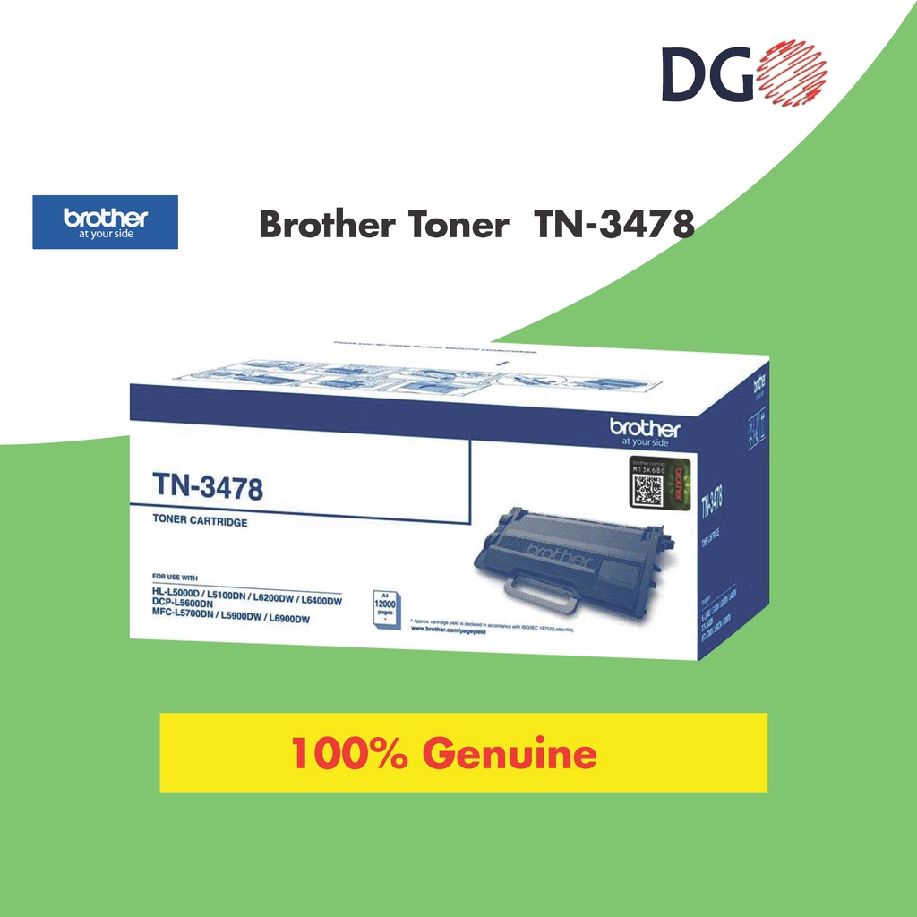 Brother TN-3478 Original Toner Cartridge 100% Genuine TN3478 TN 3478 HL ...