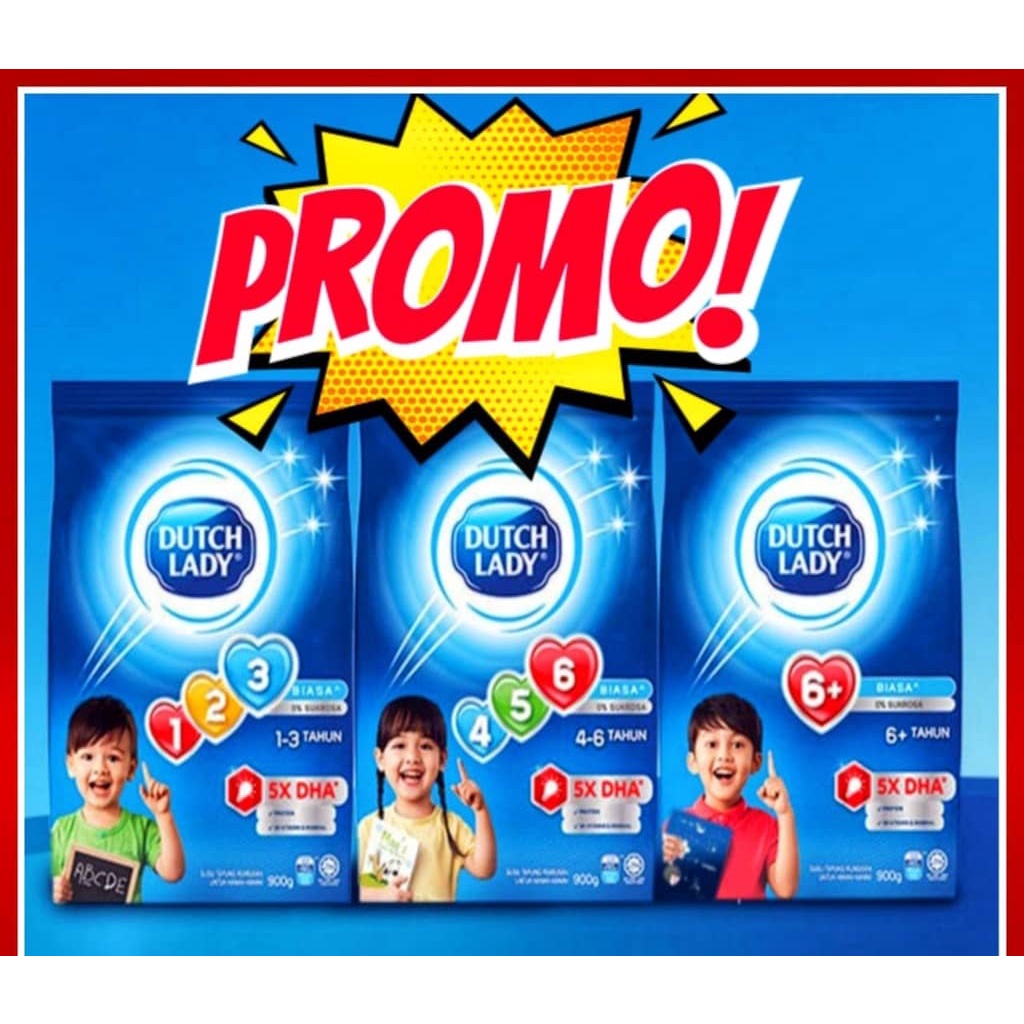 DUTCH LADY 123/ 456/ 6+ 850G | Shopee Malaysia