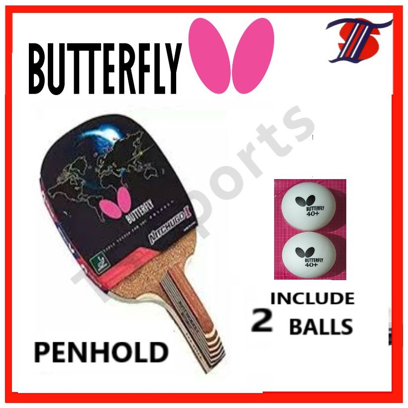Butterfly Nitchugo / Biriba ii penhold table tennis Bat Ping pong Bats ...