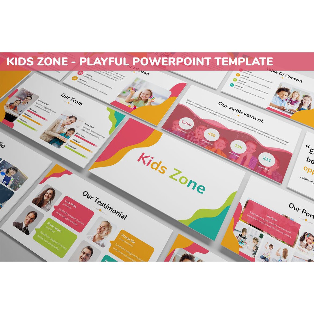 Kids Playful Powerpoint Template | Shopee Malaysia