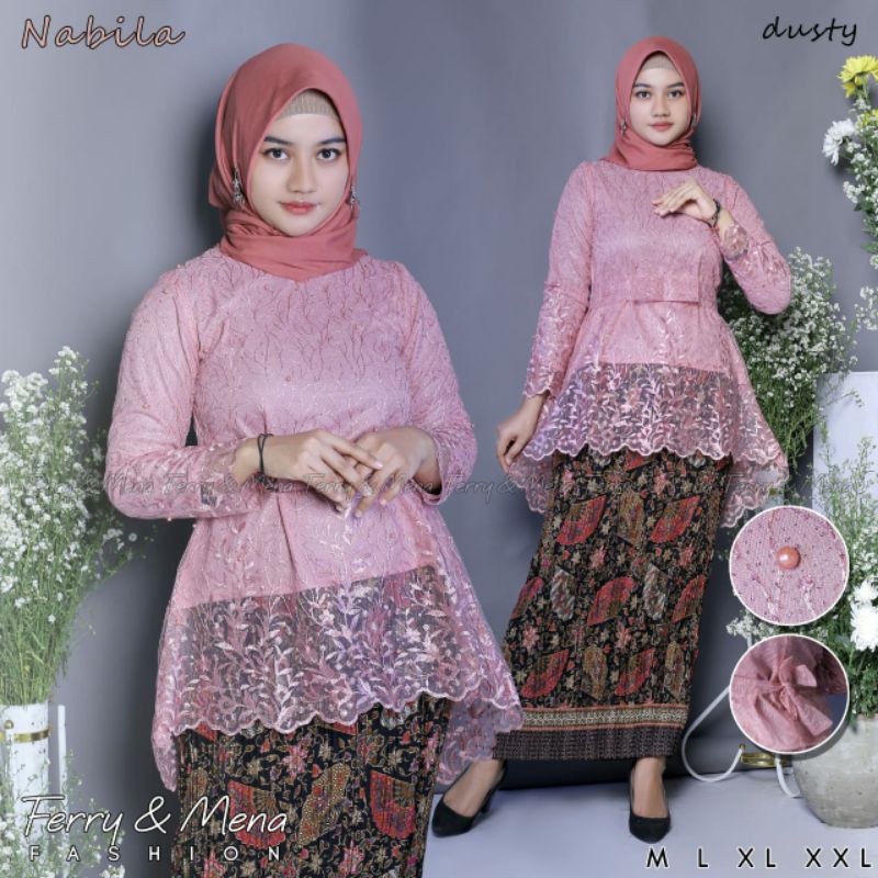 Kebaya modern / kebaya pesta / kebaya nabila set / by fm | kebaya modern / kebaya pesta / set ...