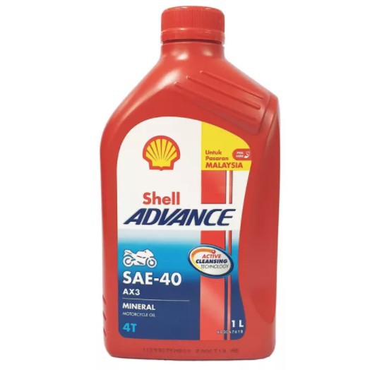 petronas engine oil Shell Advance AX3 SAE40 [Official Malaysia 1L Pack ...
