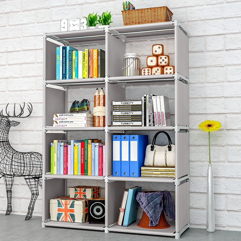 Readystock Book Shelf Book Rack SJSX10505 5 Tiers 8 Columns Bookshelf ...