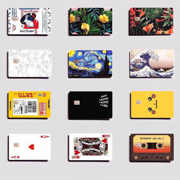 GETO CARDS MALAYSIA SKIN CARDS STICKER GREAT WAVE STARRY NIGHT WHITE ...