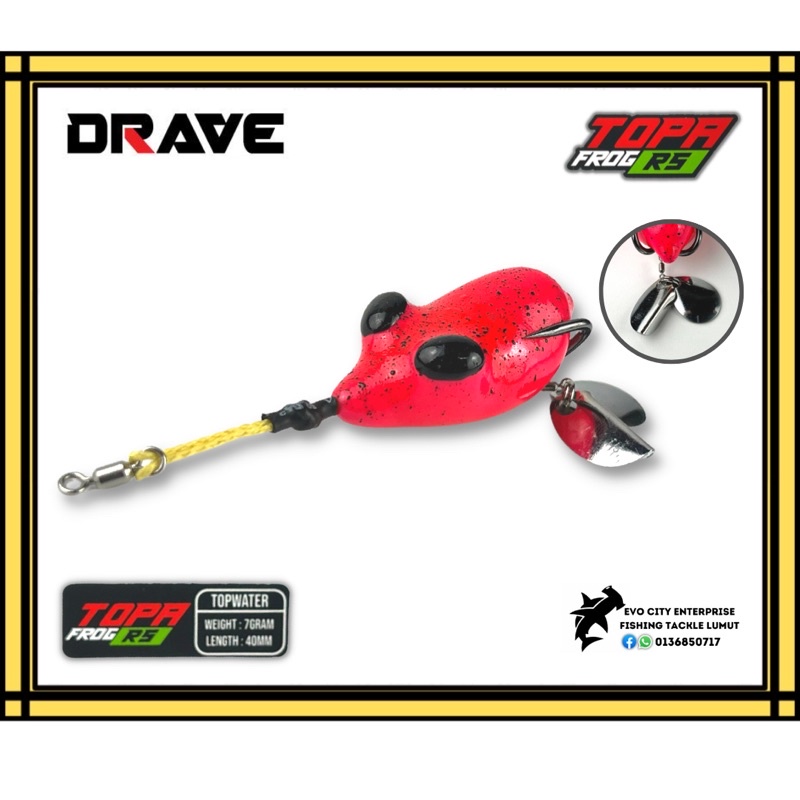 Drave Topa RS Soft Frog Racing Series 7g / 40mm | Shopee Malaysia