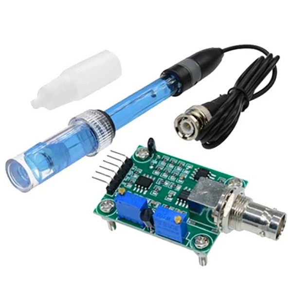 PH Electrode Probe E-201-C PHS-25 PHS-3C Composite PH0-14 Analog Meter Sensor Module for Arduino ...