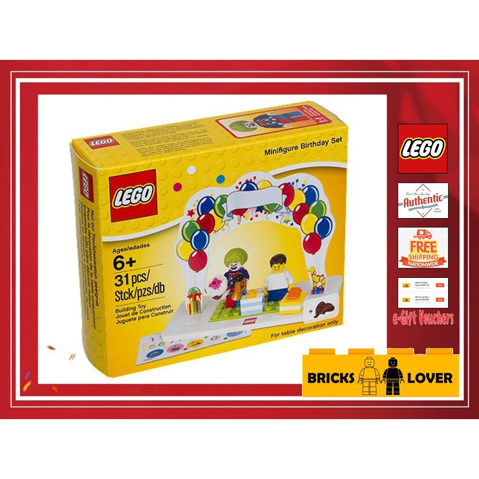 Lego 850791 {Bricks_Lover} Seasonal - Minifigure Birthday Set (100% ...