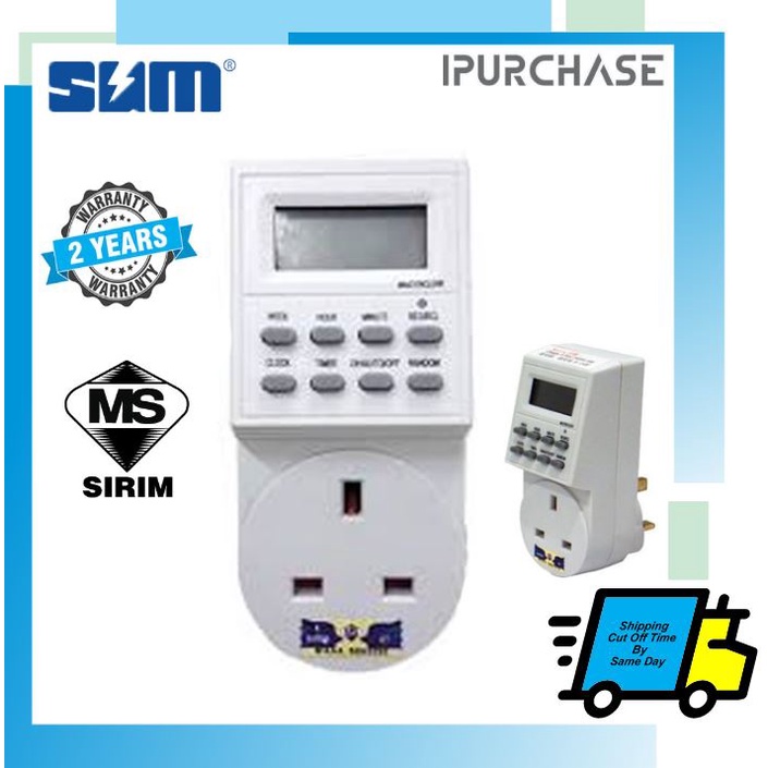 (Genuine)SUM 0026 Digital Timer With Sirim Approved | Shopee Malaysia