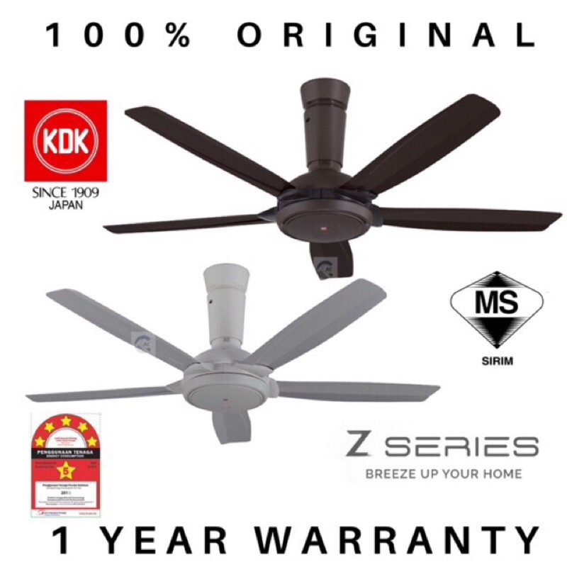 KDK Ceiling Fan 5 Remote Control 5 Blade 56”(K14YZ) | Shopee Malaysia