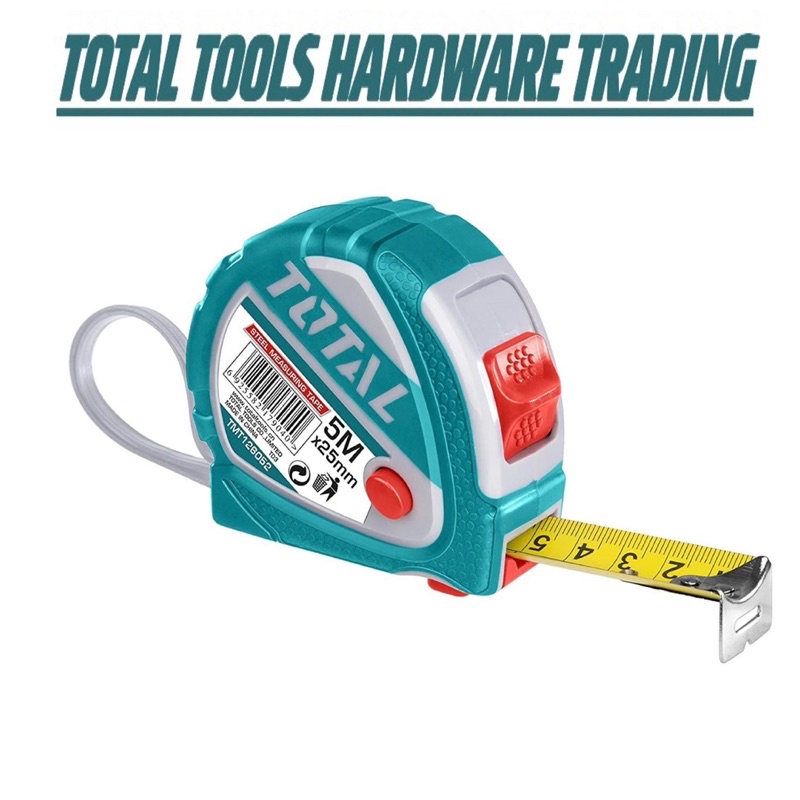 TOTAL STEEL MEASURING TAPE 5Mx25MM (TMT126052) | Shopee Malaysia