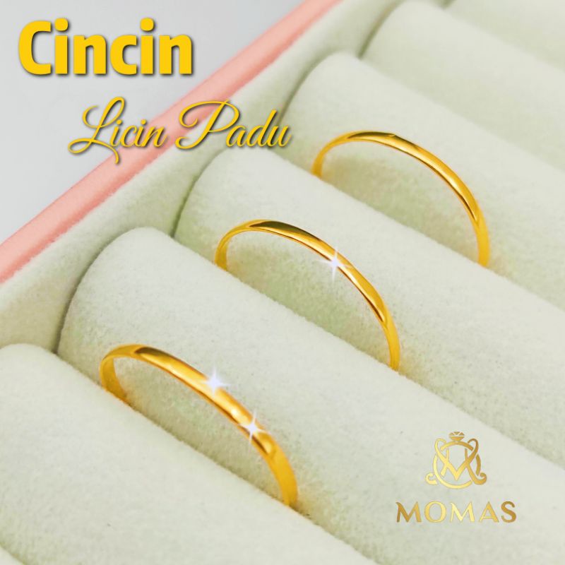 Cincin Emas 916 Tulen Cincin Belah Rotan Emas 916 Cincin Bajet Cincin ...