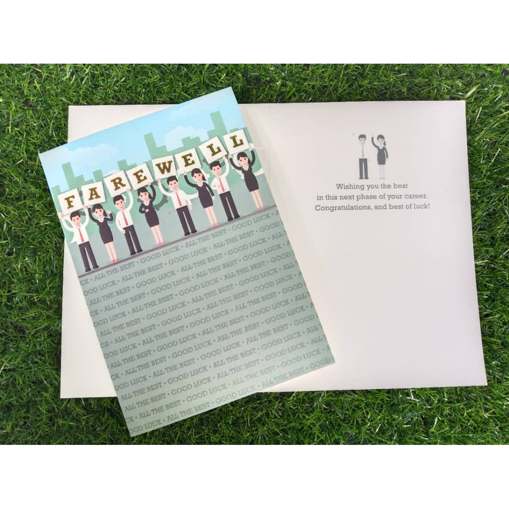 FAREWELL / GOODBYE / KEEP IN TOUCH WISHES CARD | Shopee Malaysia