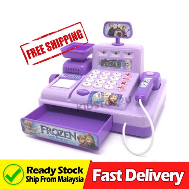 MESIN MAINAN KASHIER / Cash Register Kids Toy Frozen Cashier Set ...