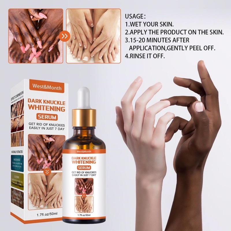 DARK KNUCKLE WHITENING SERUM cerahkan kulit gelap Putihkan kulit ...