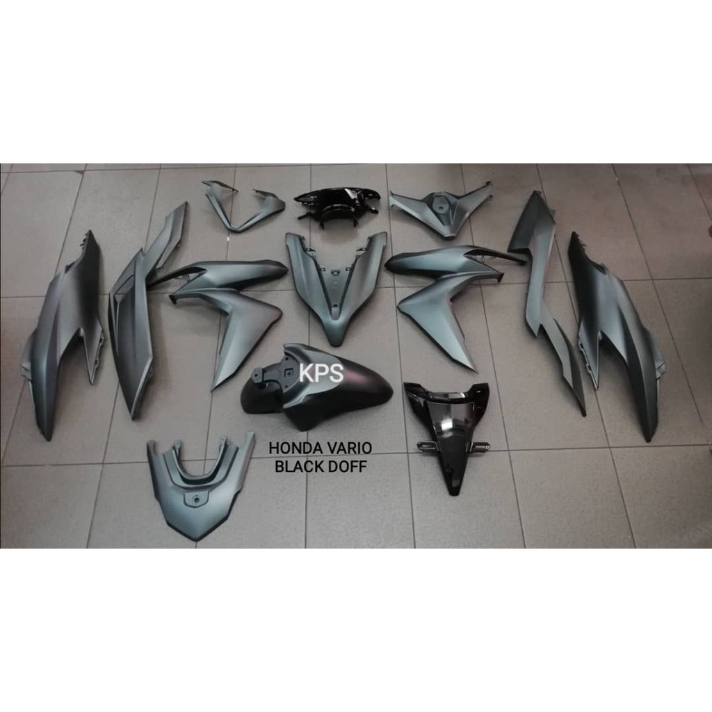 HONDA VARIO 150 COVER SET COLOUR MATT RED/MATT GREY | Shopee Malaysia