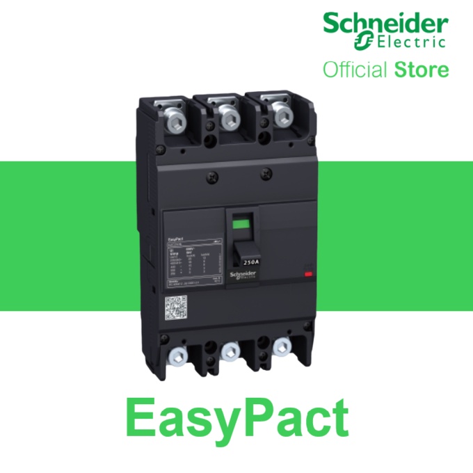 Schneider Electric EasyPact MCCB EZC250N 25kA TMD 3P 3D | Shopee Malaysia