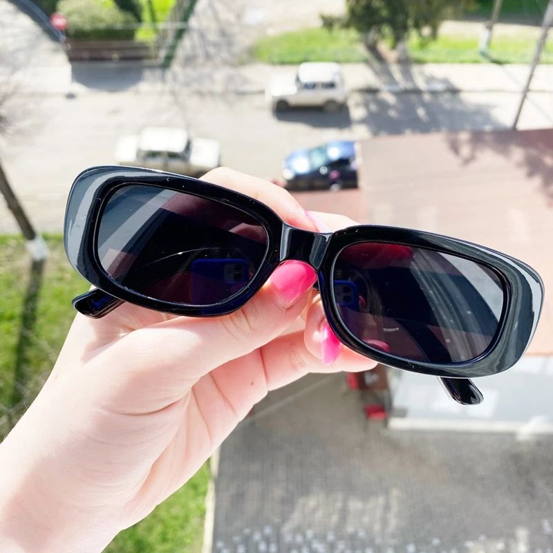 Ready Stock KL Vintage Sunglasses Male Female Rectangle Rapper Glasses ...