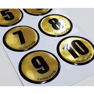 Epoxy Numbering Sticker/ Pelekat Nombor Meja/ Table Number Sticker ...