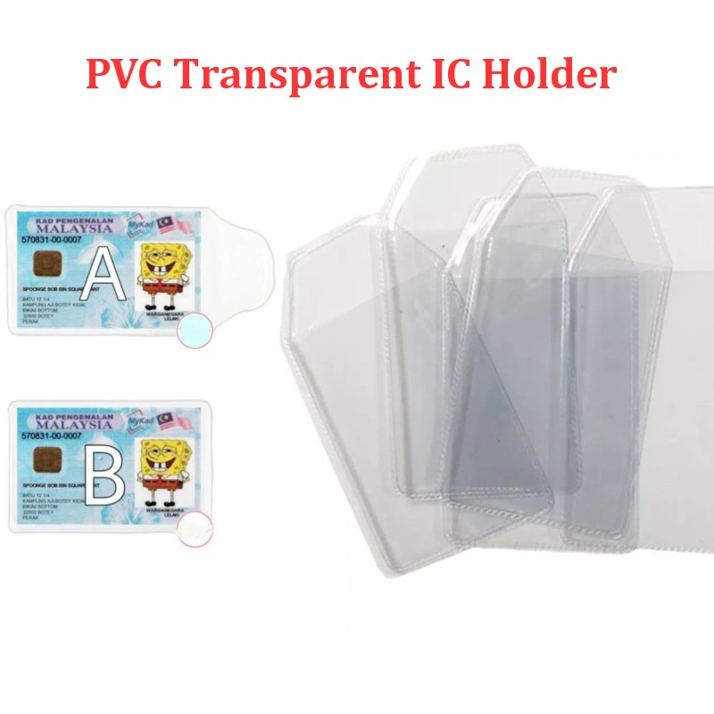 License Debit Card Holder ID Card Case Organizer Plastic PVC Clear Card ...