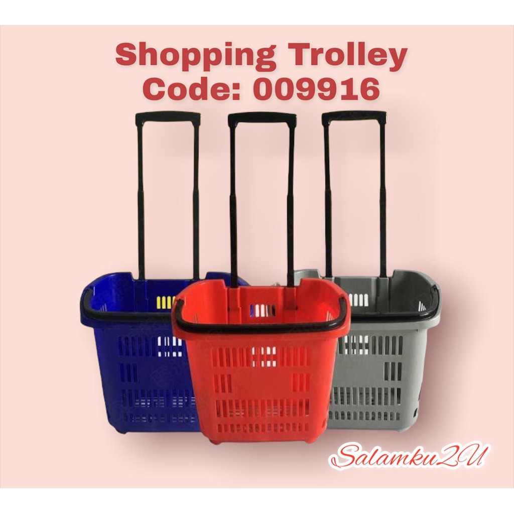 Shopping Trolley/ Troli Membeli Belah/Troli Pasar/Supermarket/Bakul ...