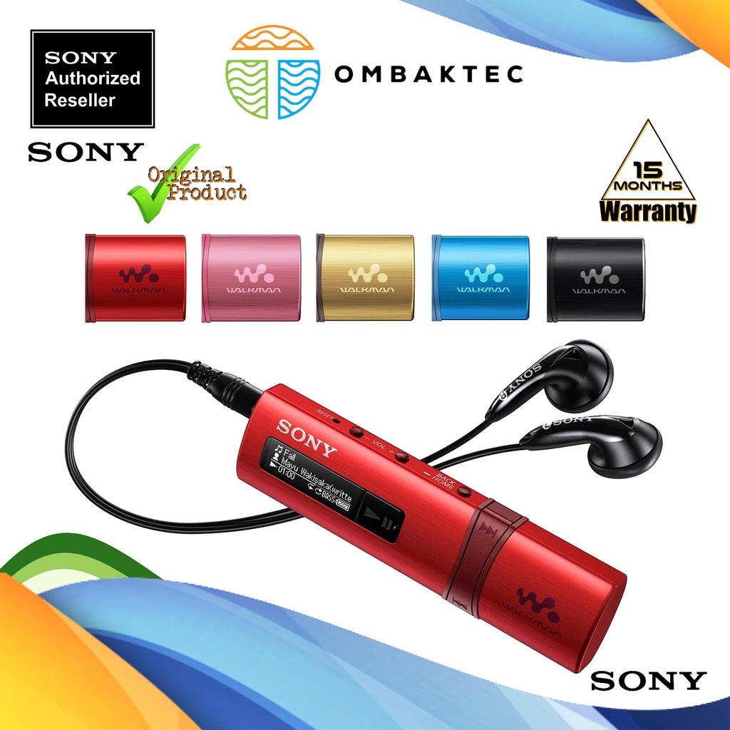 Sony NWZ-B183F Walkman MP3 Player with Built in USB 4GB Internal Memory ...