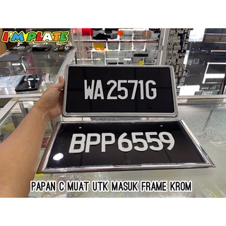 NOMBOR PLAT KERETA KRISTAL/NOMBOR TIMBUL/FONT USA/PLET KERETA/CAR PLATE ...