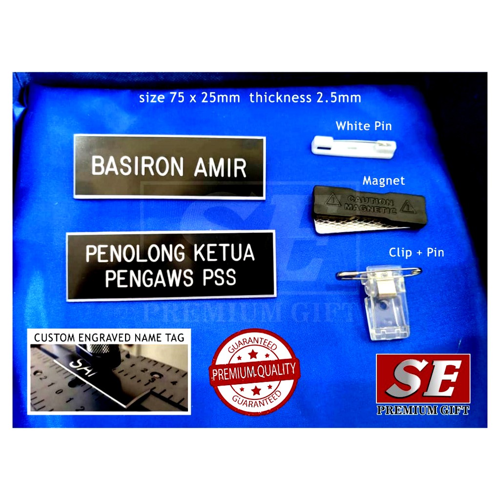 Name Tag PIN or MAGNET Sekolah Cikgu/Kakitangan Kerajaan/Polis ...