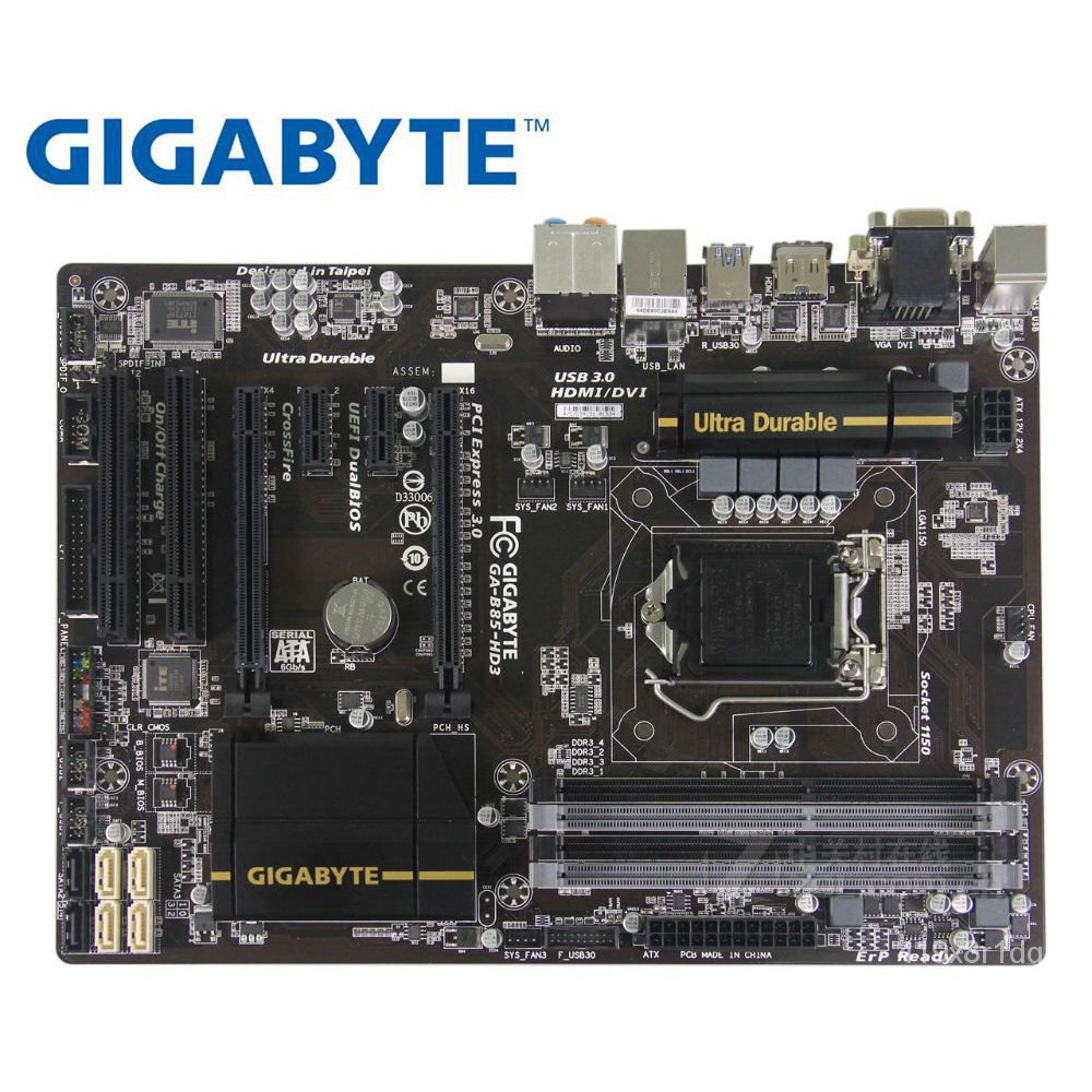 Used desktop motherboard gigabyte ga-b85-hd3 original mainboard boards ...