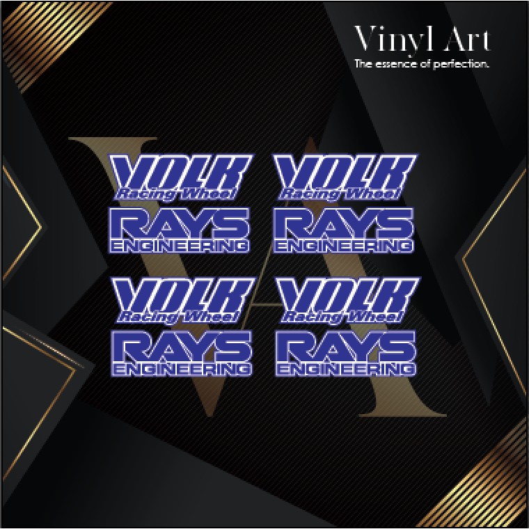 Vinyl_Art Volk Racing Wheel, Ray engineering, Sport Rims stickers. Car ...
