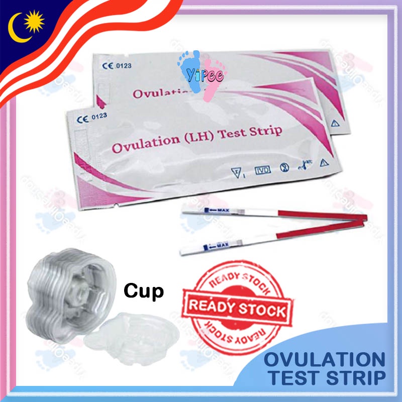 Ovulation Test Strip Tester Cup Masa Subur Ujian Ovulasi OPK LH Test ...