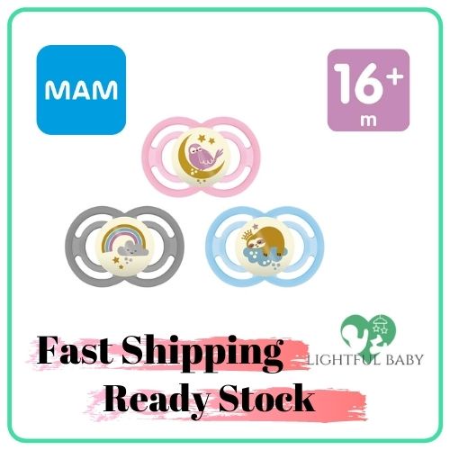 MAM Perfect Night Pacifier 16+ months Glow in the Dark A404 | Shopee ...