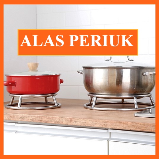 Alas Letak Periuk dan Kuali Masak Tahan Panas Multi Function Stainless ...