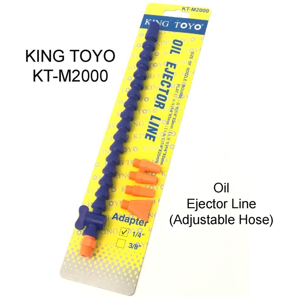 [ 1 UNIT ] KING TOYO KT-M2000 Oil Ejector Line 1/4" (Adjustable Coolant ...