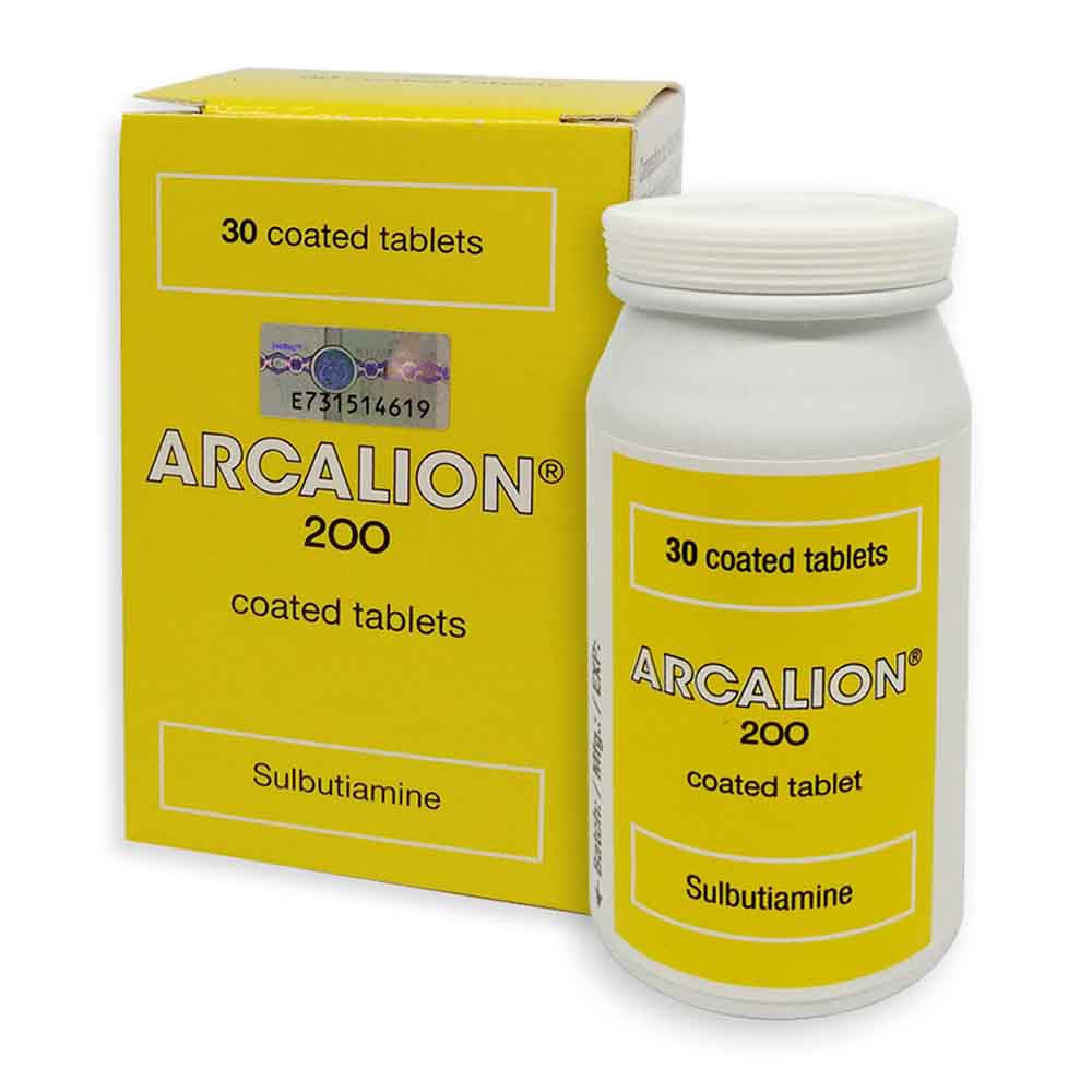 ARCALION 200MG COATED TABLET (SULBUTIAMINE) 30'S (EXP: 03/2024 ...