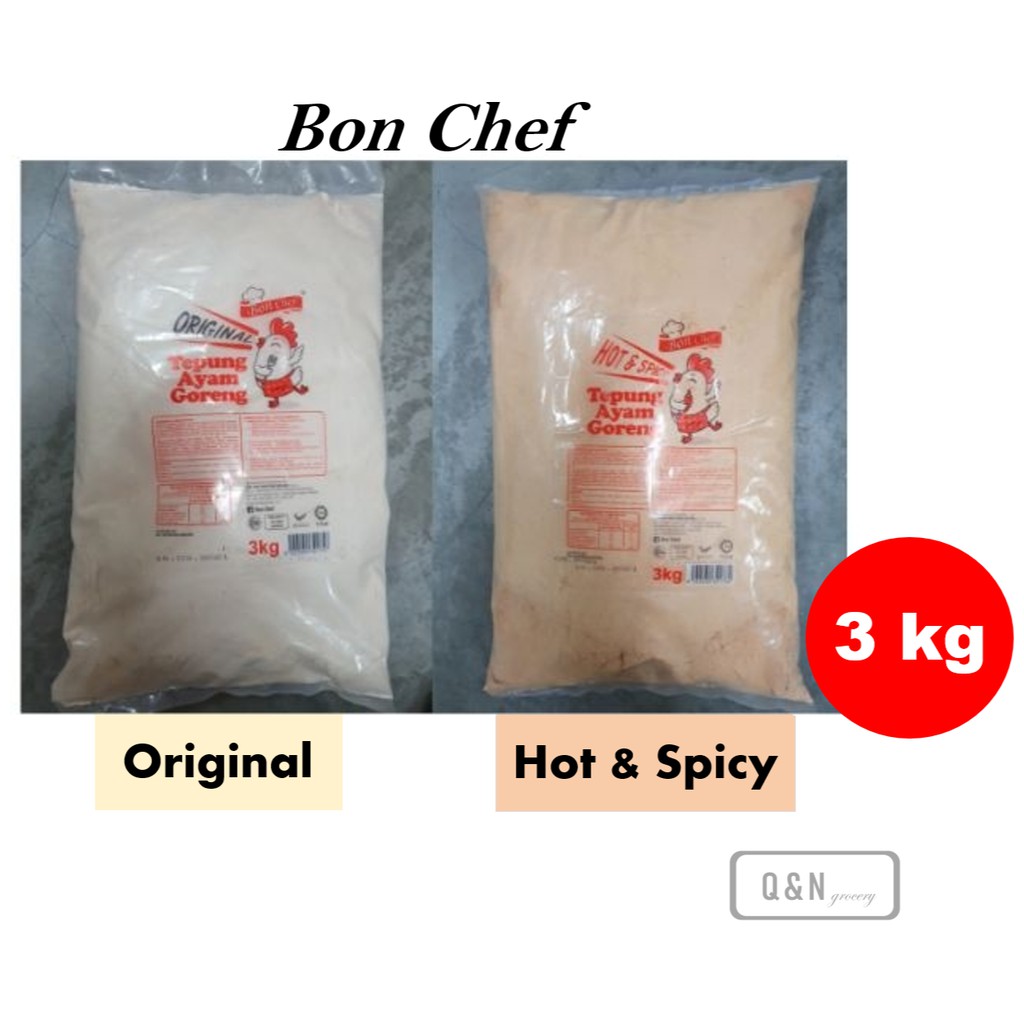 Bon Chef Tepung Ayam Goreng (Original / Spicy) 3kg | Shopee Malaysia