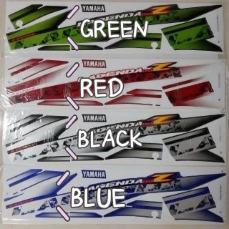 STICKER BODY COVER SET LAGENDA SRL110 Z (1) sticker cover set stripe ...