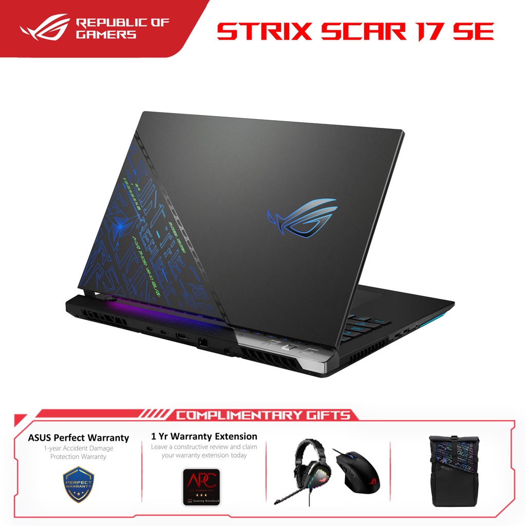 ASUS ROG Strix Scar 17 SE (i9-12950HX/32GB DDR5/2TB SSD/Geforce ...