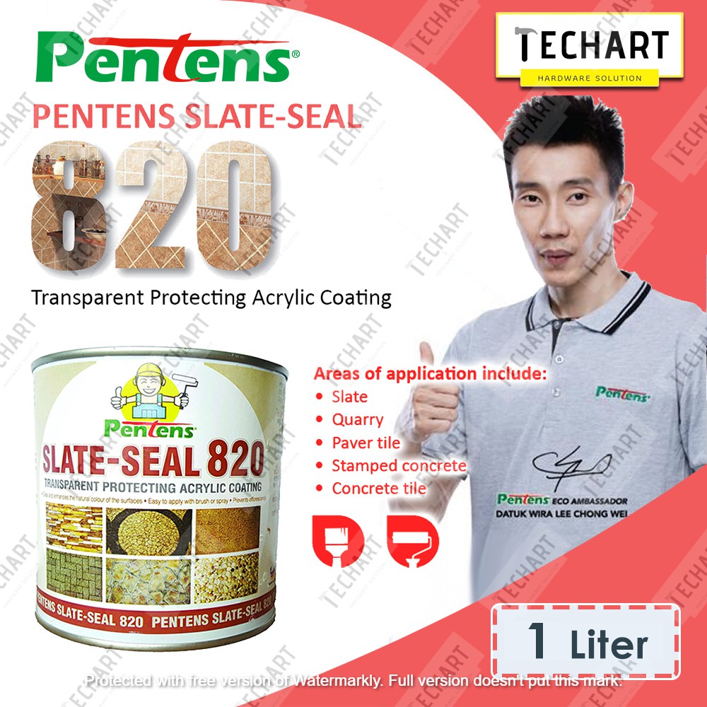[TECHART] PENTENS 820 Transparent,Anti-stain Waterproofing Paint Slate ...