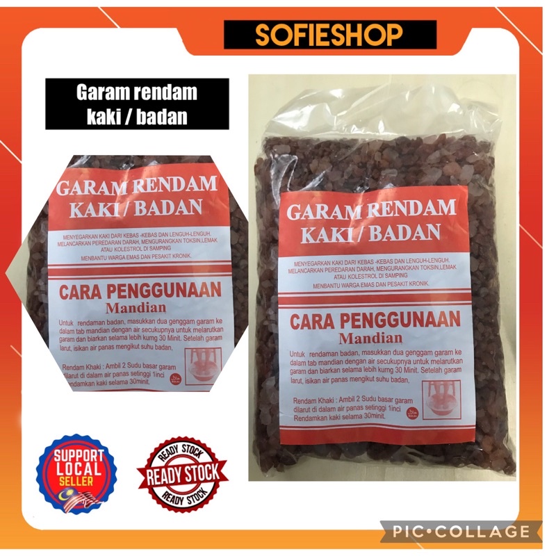 READY STOCK GARAM MANDIAN (800g) / RENDAM KAKI PENGHILANG LENGUH STRESS ...