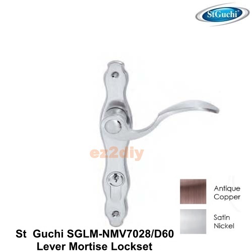 St Guchi SGLM-NMV7028/D60 Lever Mortise Lockset - Grille Door Metal ...