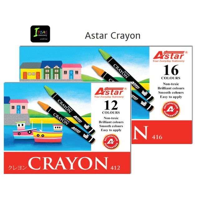 Astar Crayon 412 / 416 Colours | Shopee Malaysia