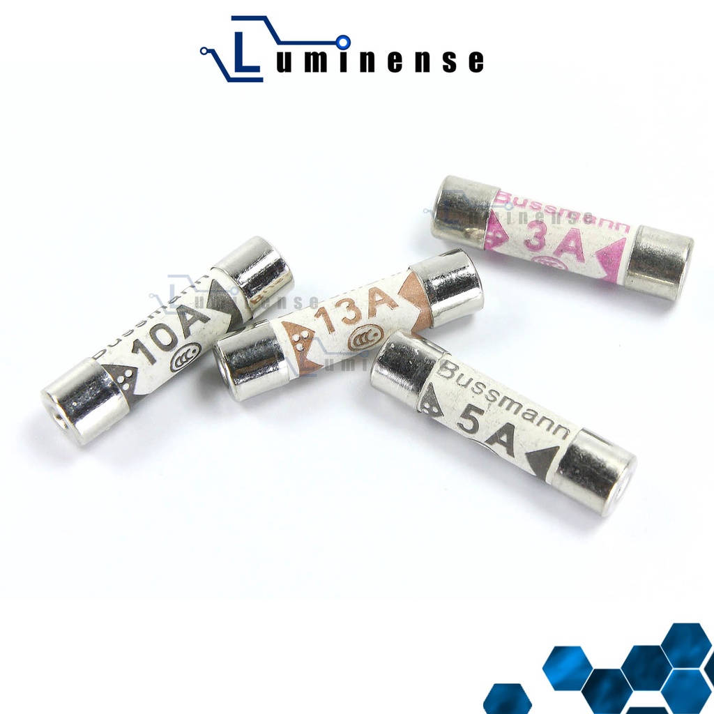 [Luminense] Ceramic Fuse 6 x 25MM 13A/15A/3A/5A/10A Plug Top Fuse ...