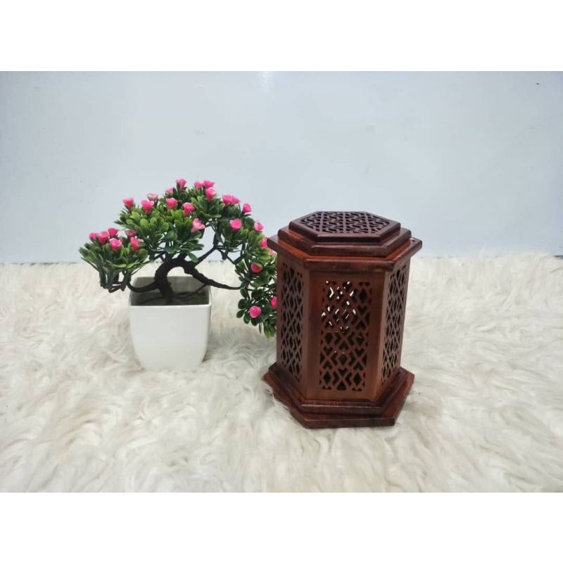BEKAS BAKAR BUKHOOR ( DESIGN KAYU ) - MABHARA YAMAN | Shopee Malaysia