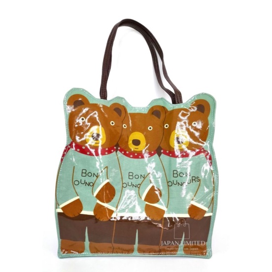Imported from Japan READY STOCK Naomi Tozaki BON Bear Waterproof Tote ...