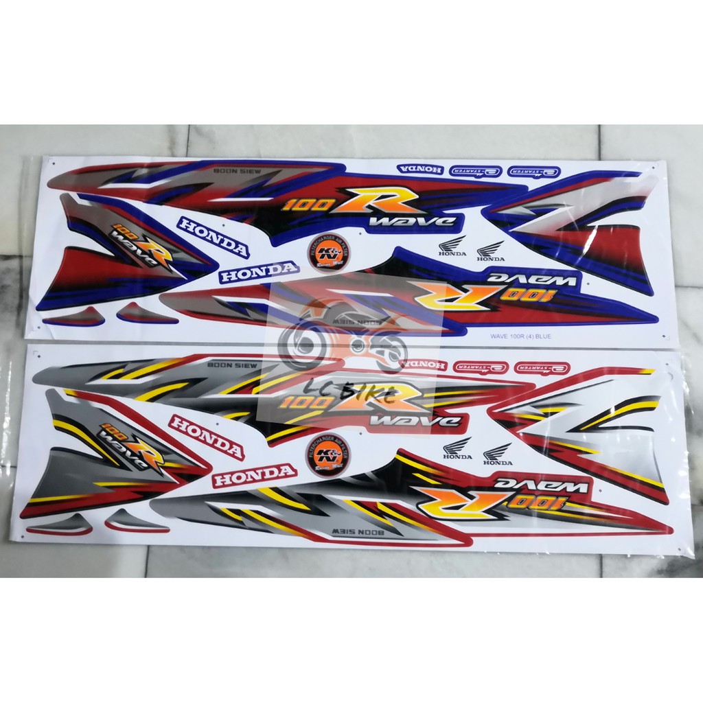 WAVE 100R WAVE100R BODY STICKER STRIPE STRIKE | Shopee Malaysia