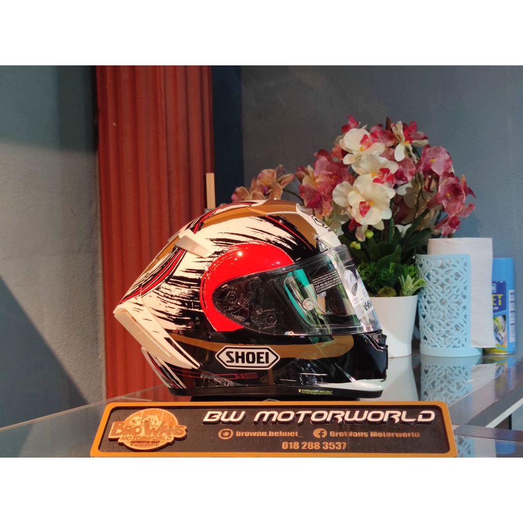 FULLFACE HELMET / SHOEI X-14 SPIRIT III MOTEGI 2 LUCKY CAT | Shopee ...