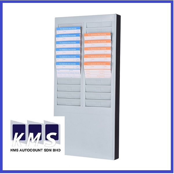 Employee Time Recorder Punch Card Holder Rack 24 Company Use | Shopee ...